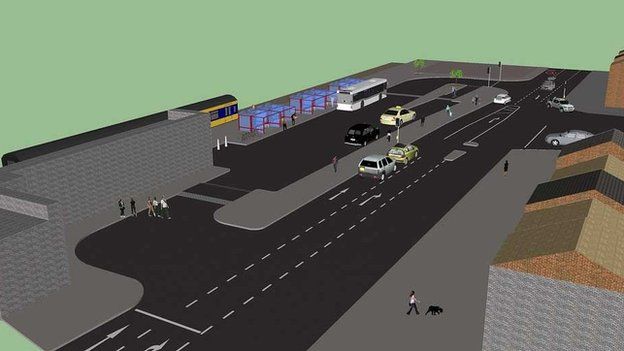 Lowestoft railway station's £1m interchange work - BBC News