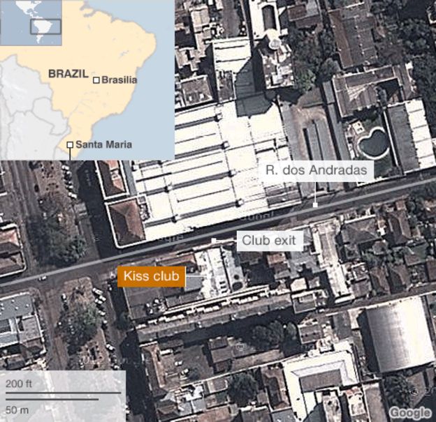 Brazil firemen charged over Kiss nightclub blaze - BBC News