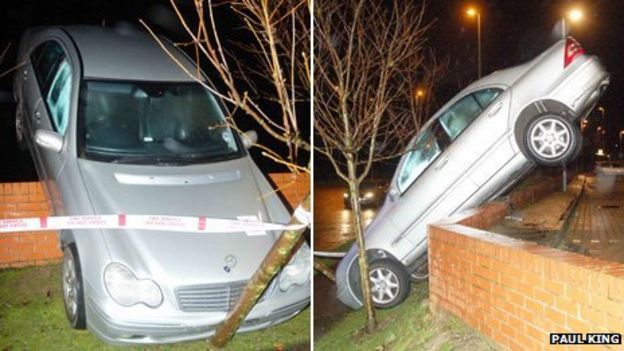 Basingstoke crash leaves driver with serious leg injury - BBC News