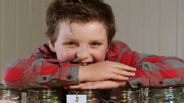 Henry Patterson, 9, youngest member at business chamber - BBC News