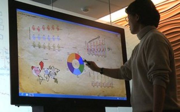 Microsoft unveils self-sketching whiteboard prototype - BBC News