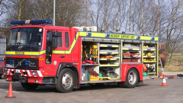 In pictures: Dumfries and Galloway fire training centre - BBC News