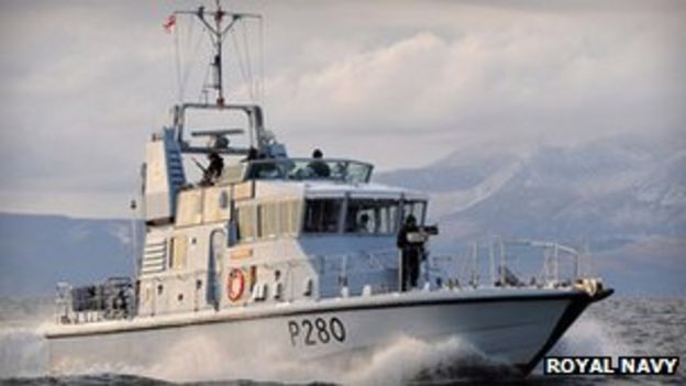 HMS Dasher returns for Cornish rededication - BBC News