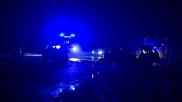 Two dead and two injured in A90 crash - BBC News