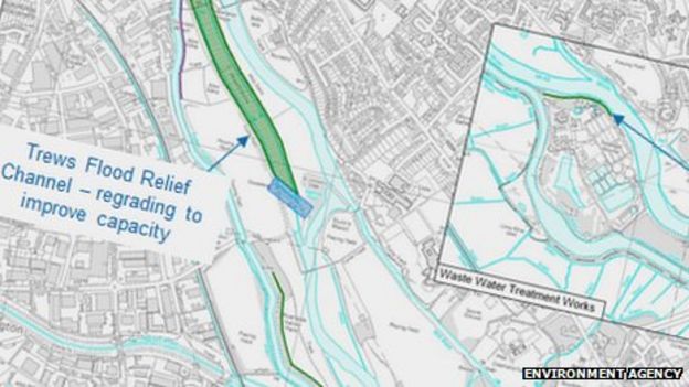 Exeter flood defence improvement works to start in 2014 - BBC News