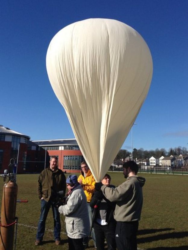 In pictures: Red Nose goes into space - BBC News