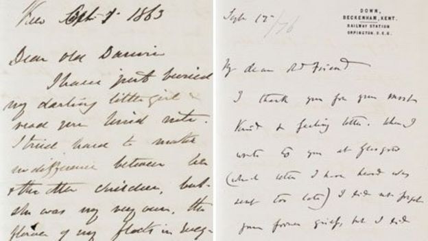 Charles Darwin letters reveal his emotional side - BBC News
