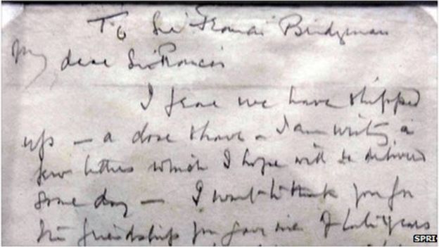 Scott of the Antarctic: Last letter revealed in full - BBC News
