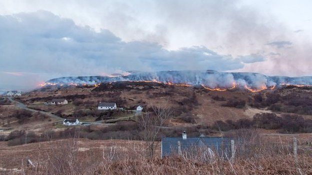 Firefighters are battling wildfires in Scotland - BBC Newsround