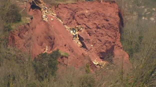 Devon cliff collapse closes coast path - BBC News