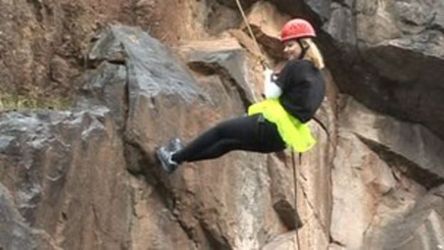 Avon Gorge abseil in memory of Finlay Connor raises £7,000 - BBC News
