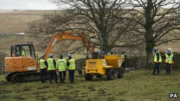 Janet Brown murder police search Tynedale farmland - BBC News