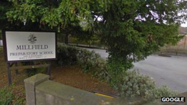 Millfield Prep School fire prompts explosion fear - BBC News