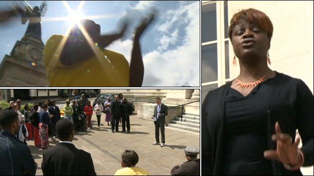 Peace rally for Luton after shootings and stabbings - BBC News