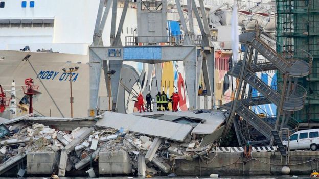 In pictures: Italy ship crash - BBC News