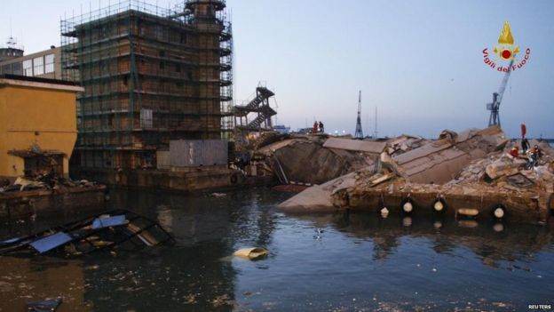 In pictures: Italy ship crash - BBC News