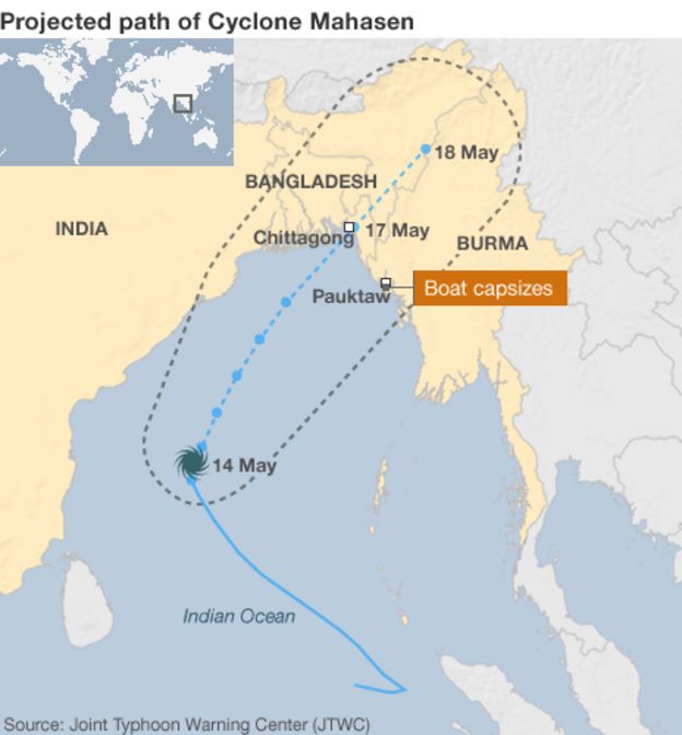 Rohingya boats sink off west Burma - many missing - BBC News
