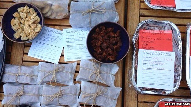Food swapping: The movement taking off in the UK - BBC News