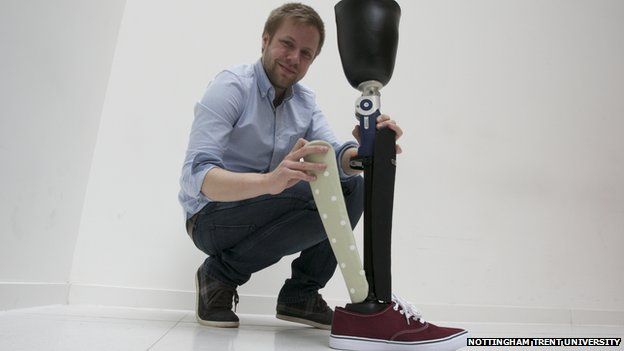 Nottingham student's design inspired by friend who lost a limb - BBC News