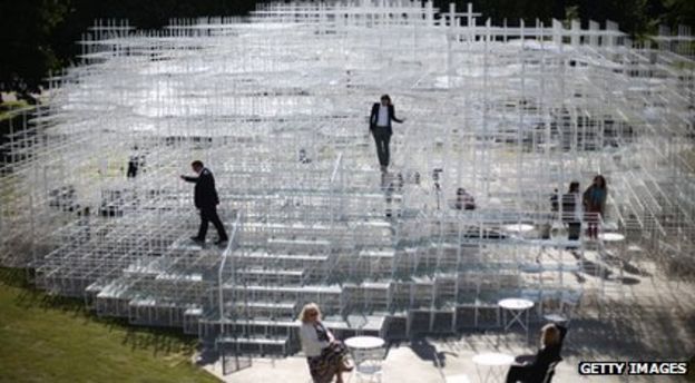 Giant climbing frame sculpture opens in London - BBC Newsround