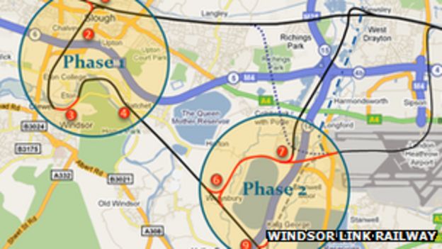 Windsor Link Railway funding plans approved - BBC News