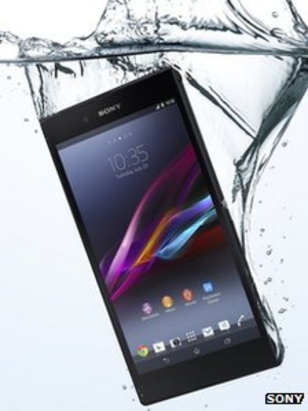 Sony launches giant waterproof Xperia Z Ultra phone - BBC News