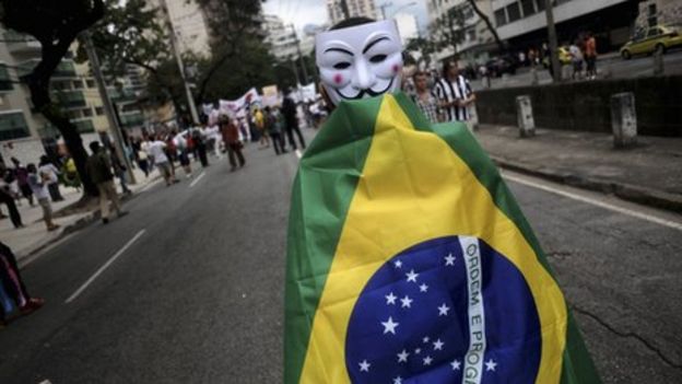 Brazil football fan killed in Recife at stadium - BBC News