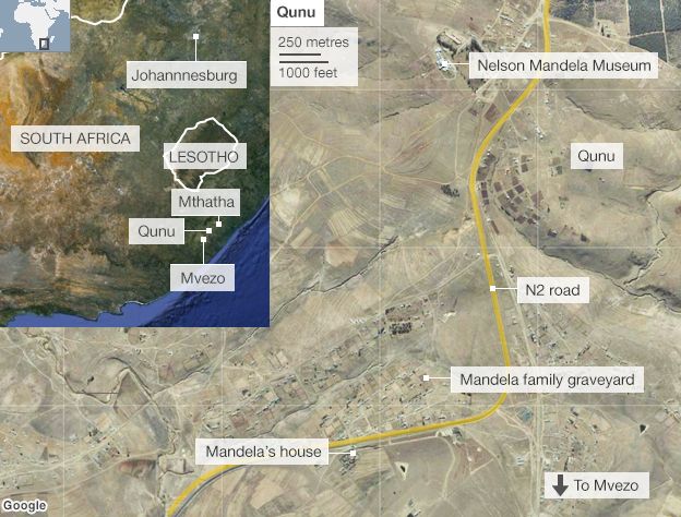 Nelson Mandela's family feud over graves - BBC News