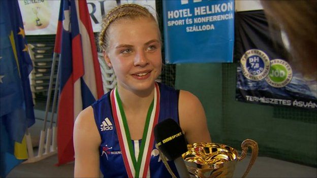 Ebonie Jones: GB Boxer joy with junior Euro gold - BBC Sport
