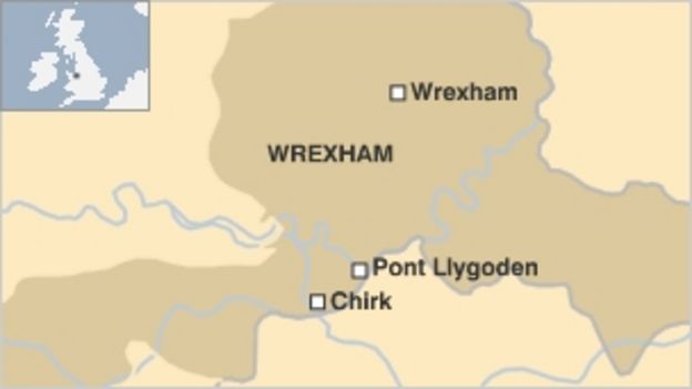 Chirk river rescue man flown to hospital - BBC News