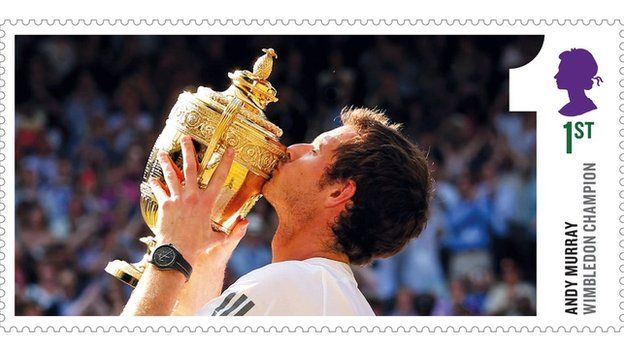 Stamps mark Andy Murray's historic Wimbledon victory - BBC News