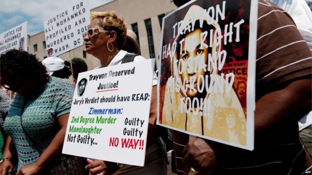 In pictures: Trayvon Martin protests - BBC News