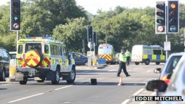 Godalming woman dies at Southwater road crash scene - BBC News