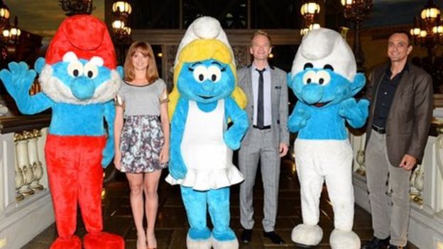 The Smurfs venture to Europe but miss out out home country - BBC News