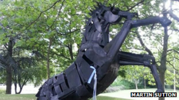 Coventry City fans tie sky blue ribbons in bid to keep club in city ...