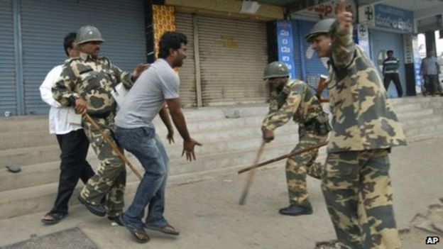 Telangana: Protests continue over new state in southern India - BBC News