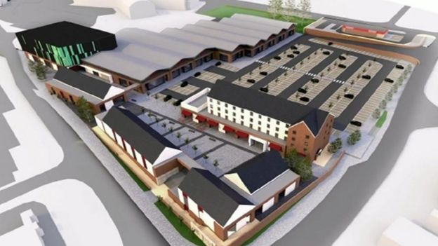 Catterick Garrison £25m 'town centre' work begins - BBC News