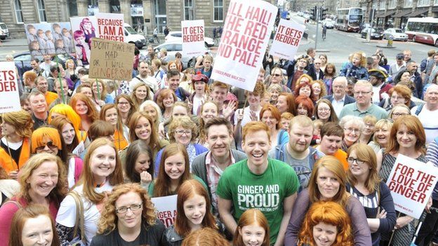 Redheads march for first Ginger Pride parade - BBC Newsround