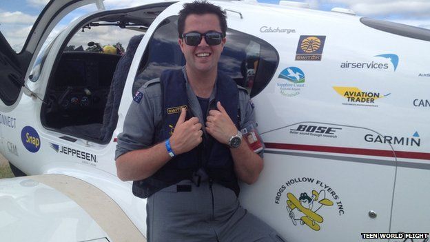 Teenager heads for Kent in 'youngest pilot' record bid - BBC Newsround