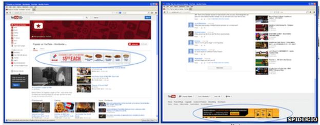 Unauthorised YouTube adverts exposed by security firm - BBC News