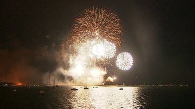 British Firework Championships: Thousands gather for final - BBC News