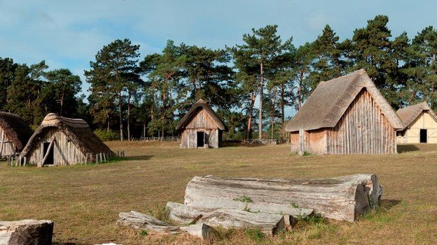 West Stow Anglo-Saxon village celebrates 40th anniversary - BBC News
