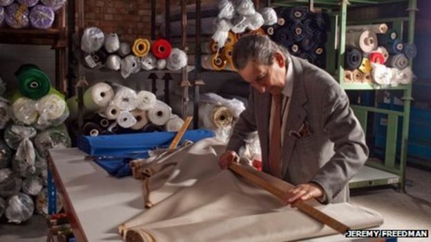 Spitalfields cloth merchant rises from ashes - BBC News