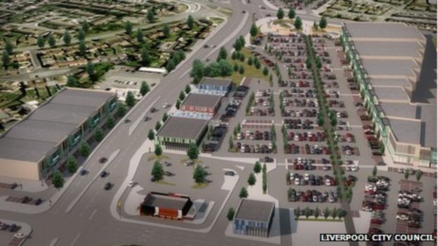 Edge Lane retail park plans backed by Liverpool council - BBC News