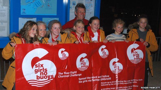 Girl team swims the Channel to raise money for school - BBC Newsround