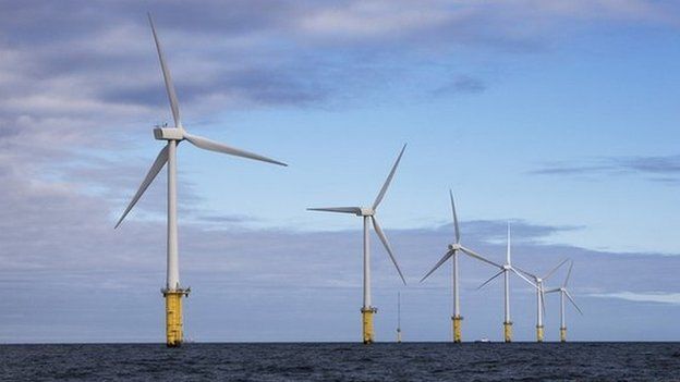 Den Brook wind farm construction work begins - BBC News