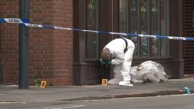 Police examine CCTV footage of Derby stabbings - BBC News