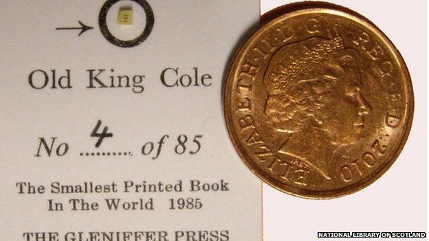 National Library of Scotland puts tiny books on display - BBC News