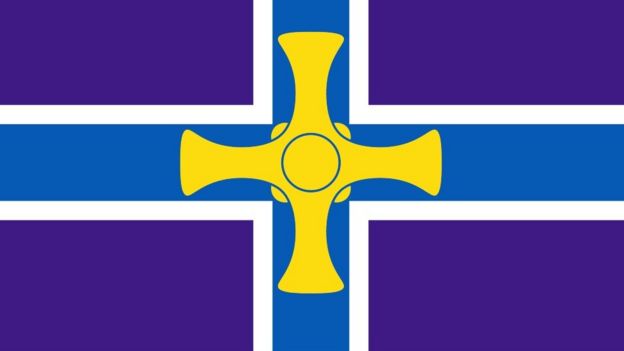 In pictures: County Durham flag designs unveiled - BBC News