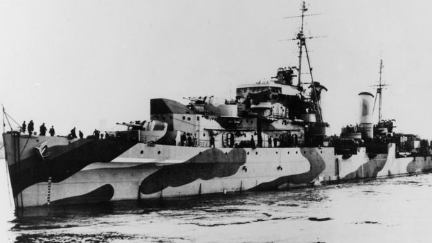 HMS Charybdis and HMS Limbourne sinking remembered - BBC News